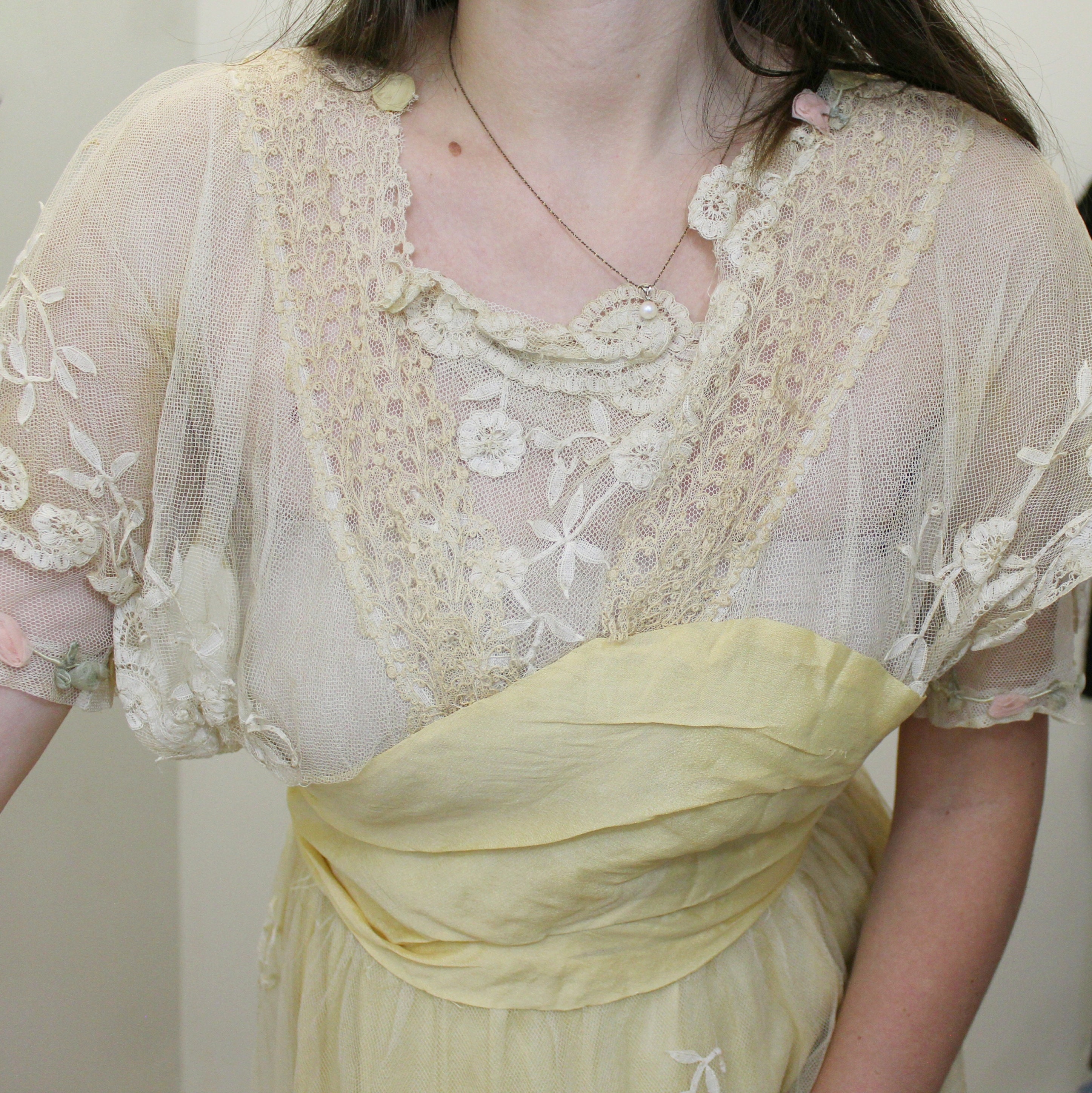 Vintage Edwardian Tea Dress Intricate Delicate Layered Net and Lace ...