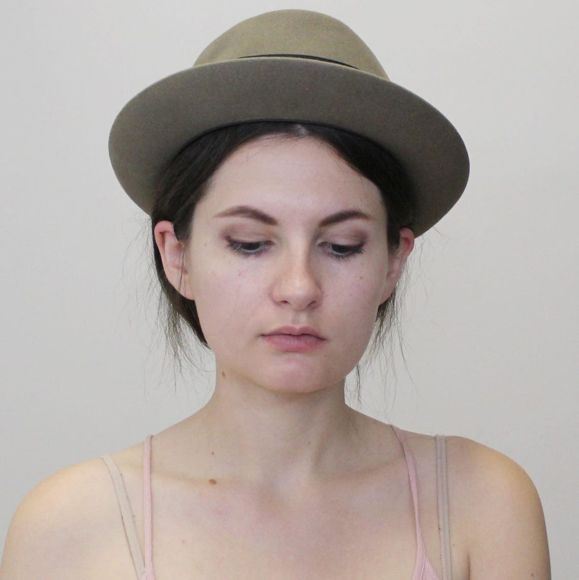 Vintage 50's Geo. I. Eakle Fedora Hat With Black Bow- George Eakle Mens ...