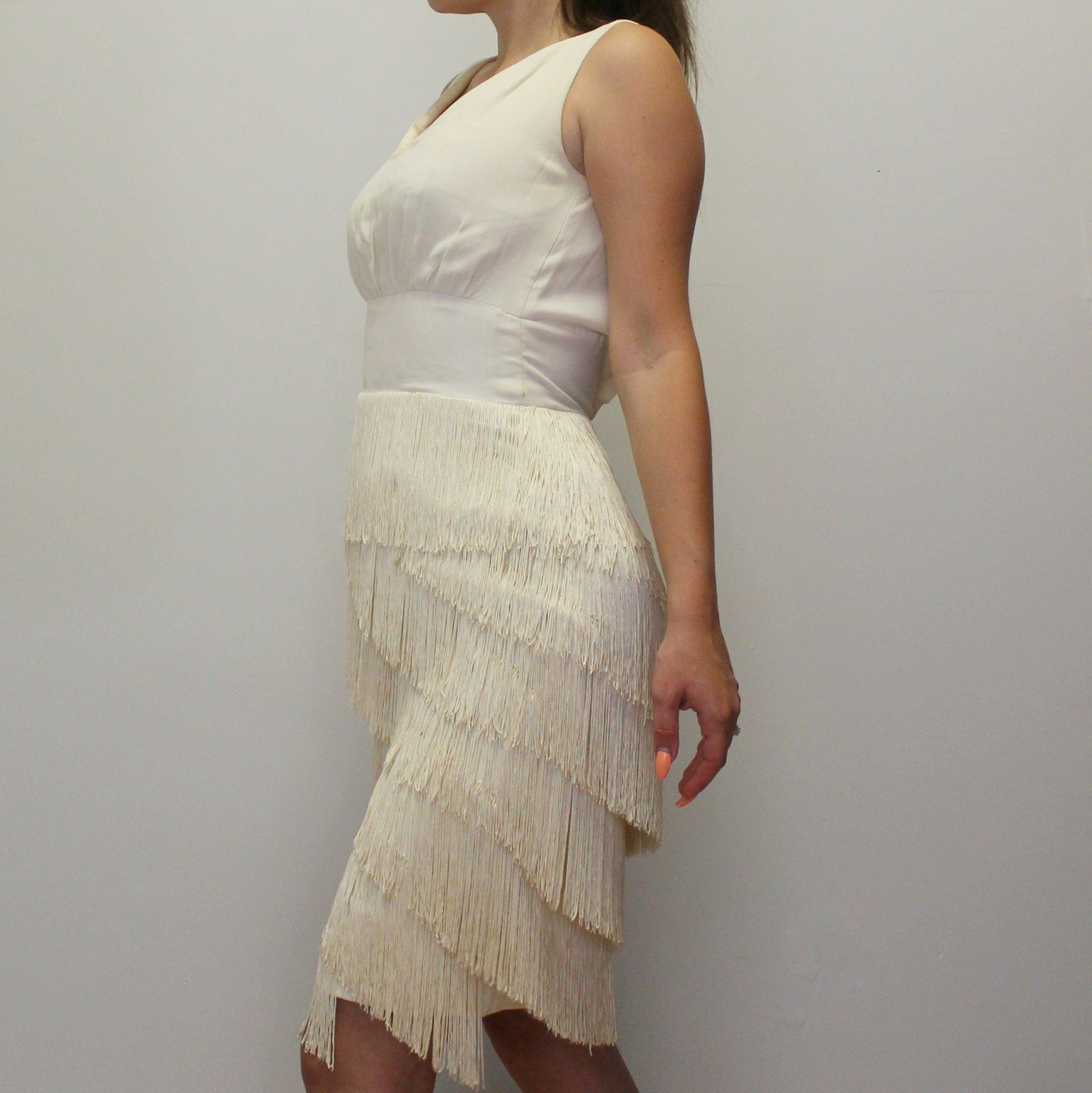 Vintage 50s Fringe Mini Dress A Original Lilli Diamond California Retro ...