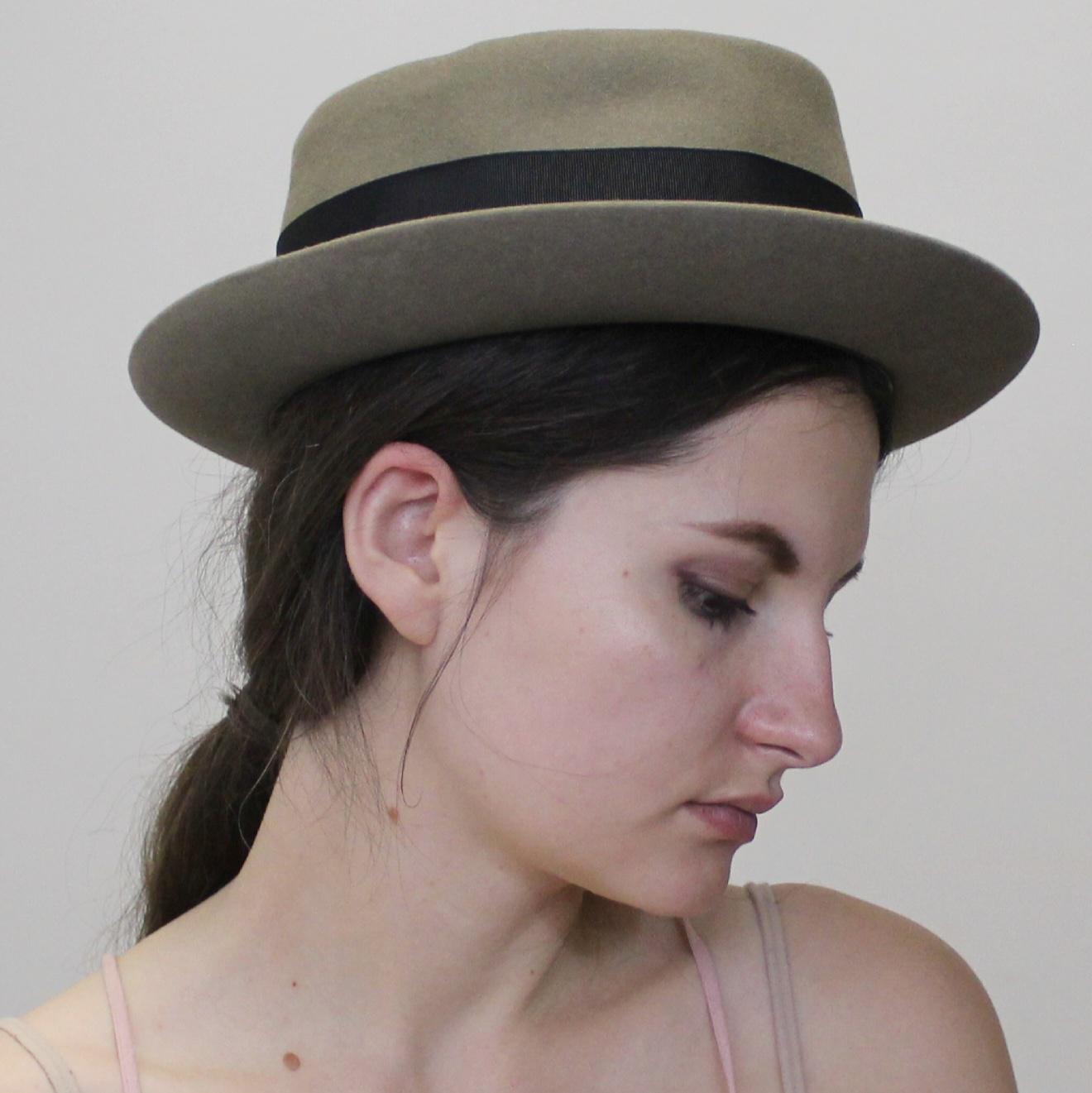 Vintage 50's Geo. I. Eakle Fedora Hat With Black Bow- George Eakle Mens ...