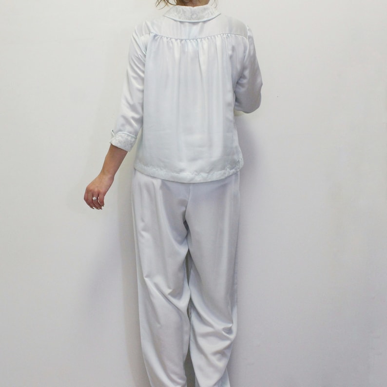 Vintage 60s Matching Pajama Set by Barbizon Blue Night Set - Etsy