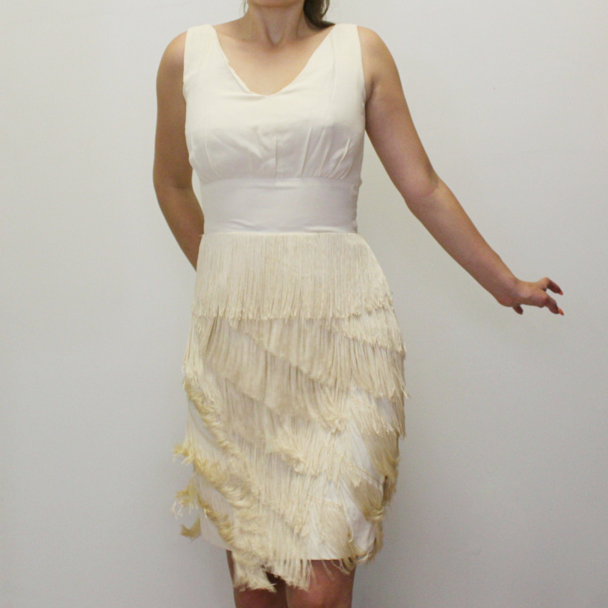 Vintage 50s Fringe Mini Dress A Original Lilli Diamond California Retro ...