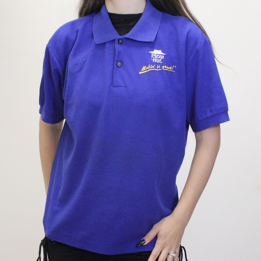 Vintage 90s Pizza Hut Employee Polo "makin' It Great!" by Crest - Etsy