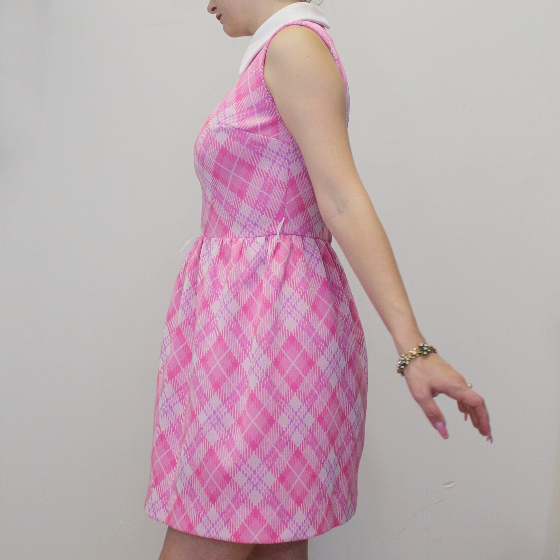 Vintage 70s Collared Mini Dress Sears Jr Bazaar Preppy Academia Dress ...