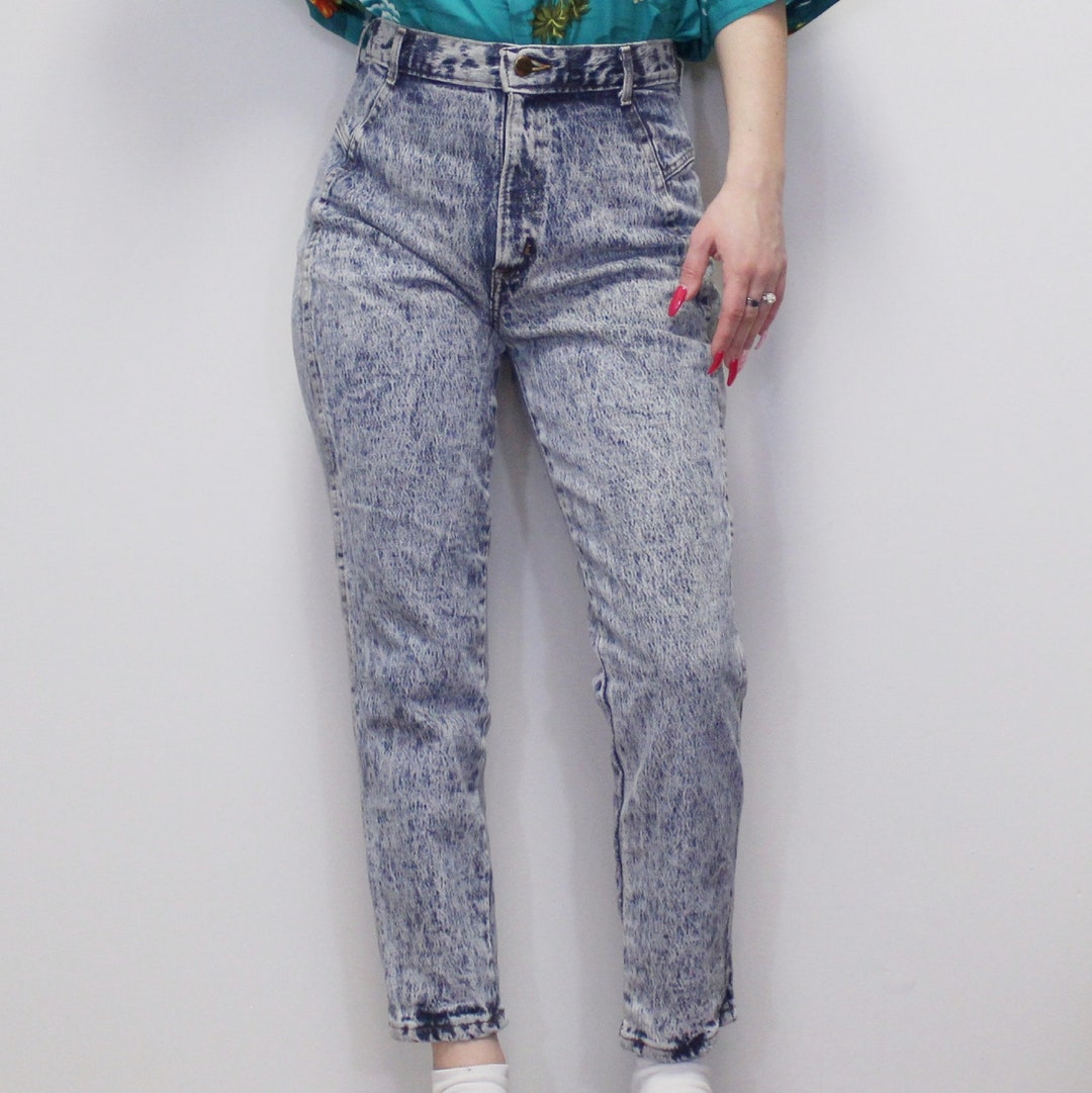 Vintage 80s High Waisted Jeans by Chic Acid Wash Skinny Jeans-chic Acid ...