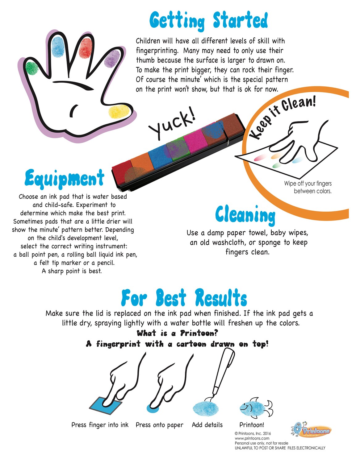 INSECT THUMBPRINT ART, I Love Bugs Fingerprint Art, Bugs Digital ...