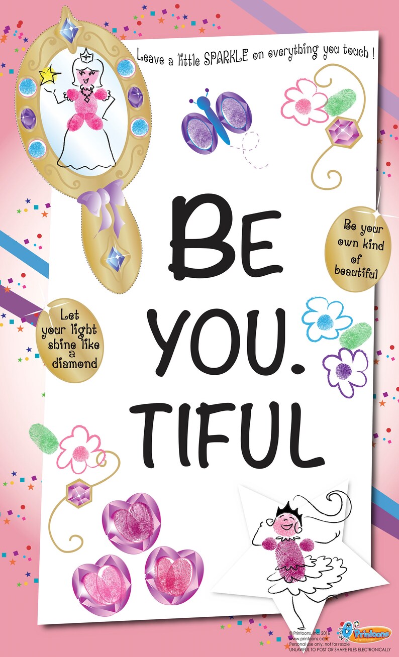 PRINTCESS POSTERS FINGERPRINT Art, Self Esteem Fingerprint Art ...