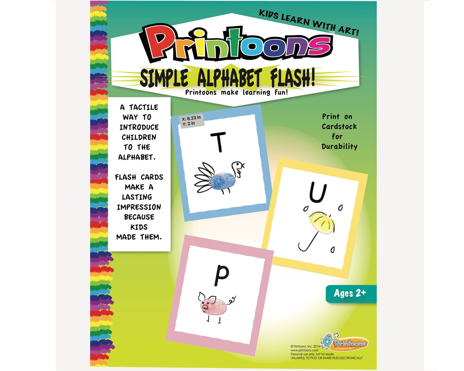 ALPHABET THUMBPRINT FLASH Cards, Preschool Alphabet Worksheets, Home ...