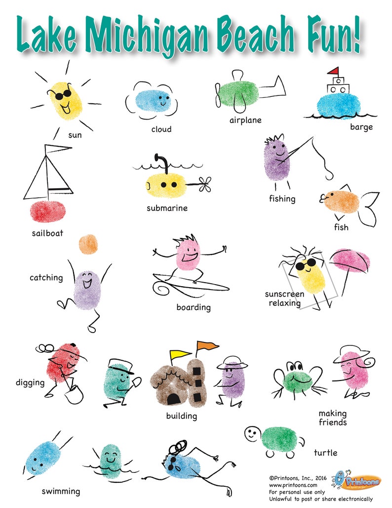 LELAND THUMBPRINT ART, Lake Michigan Fingerprint Art, Sleeping Bear ...