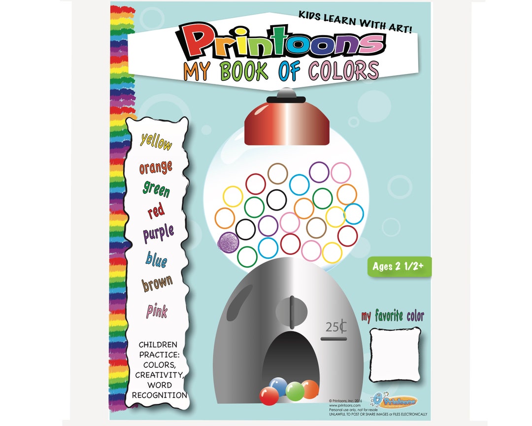 COLORS LEARNING THUMBPRINT Art, Color Worksheets, Homeschool Learning ...