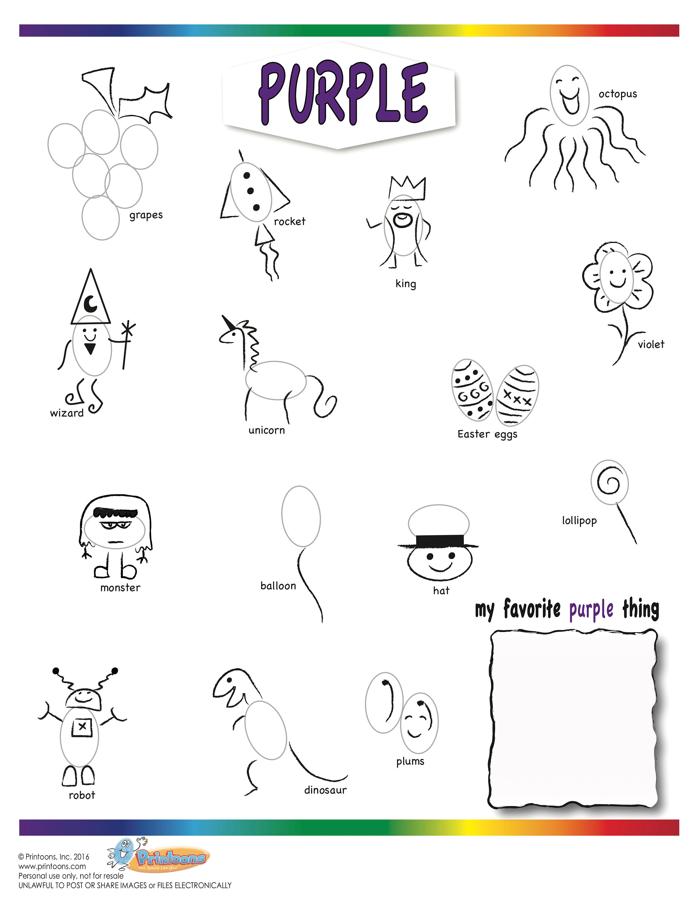 COLORS LEARNING THUMBPRINT Art, Color Worksheets, Homeschool Learning ...