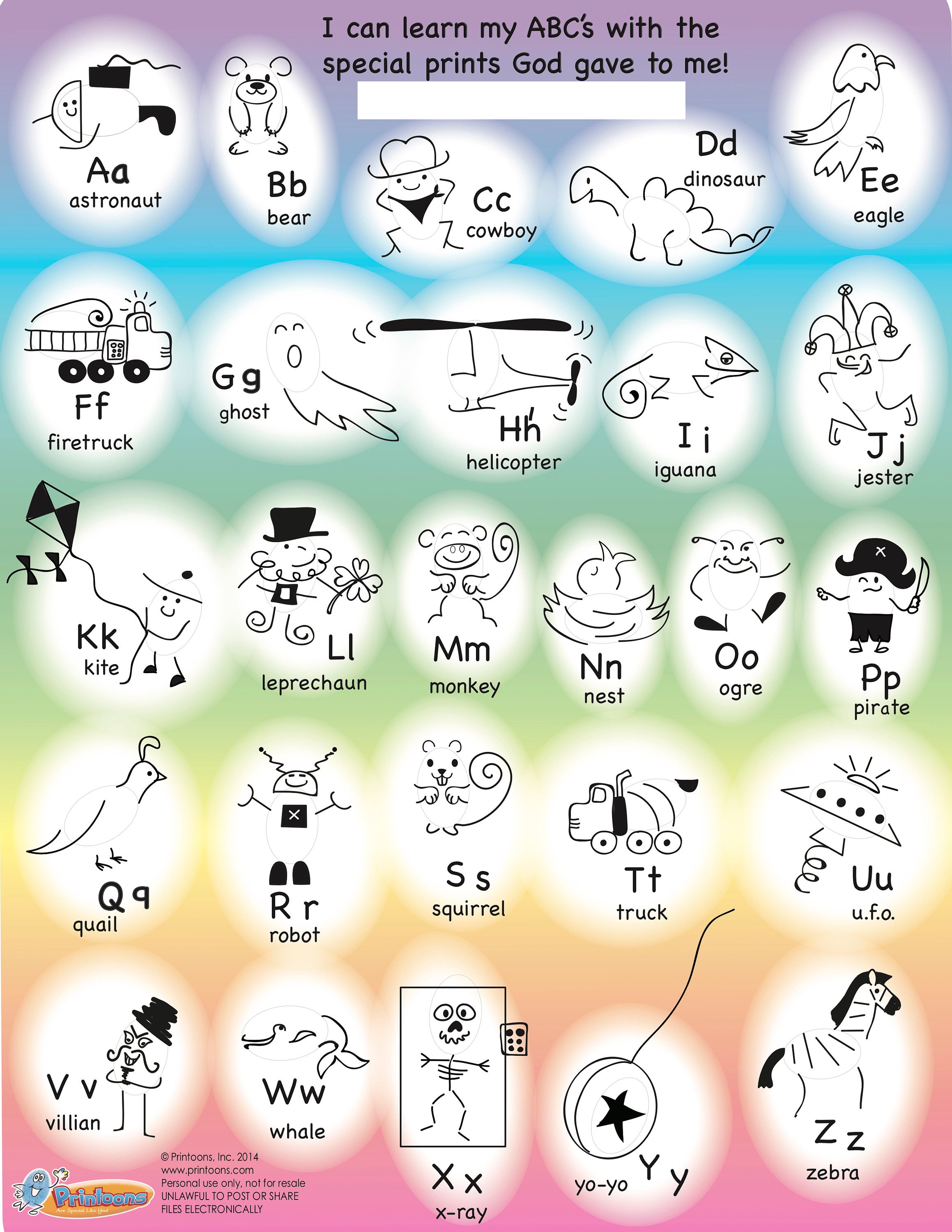 BABY ALPHABET Fingerprint Art KEEPSAKE Nursery Decor Diy - Etsy