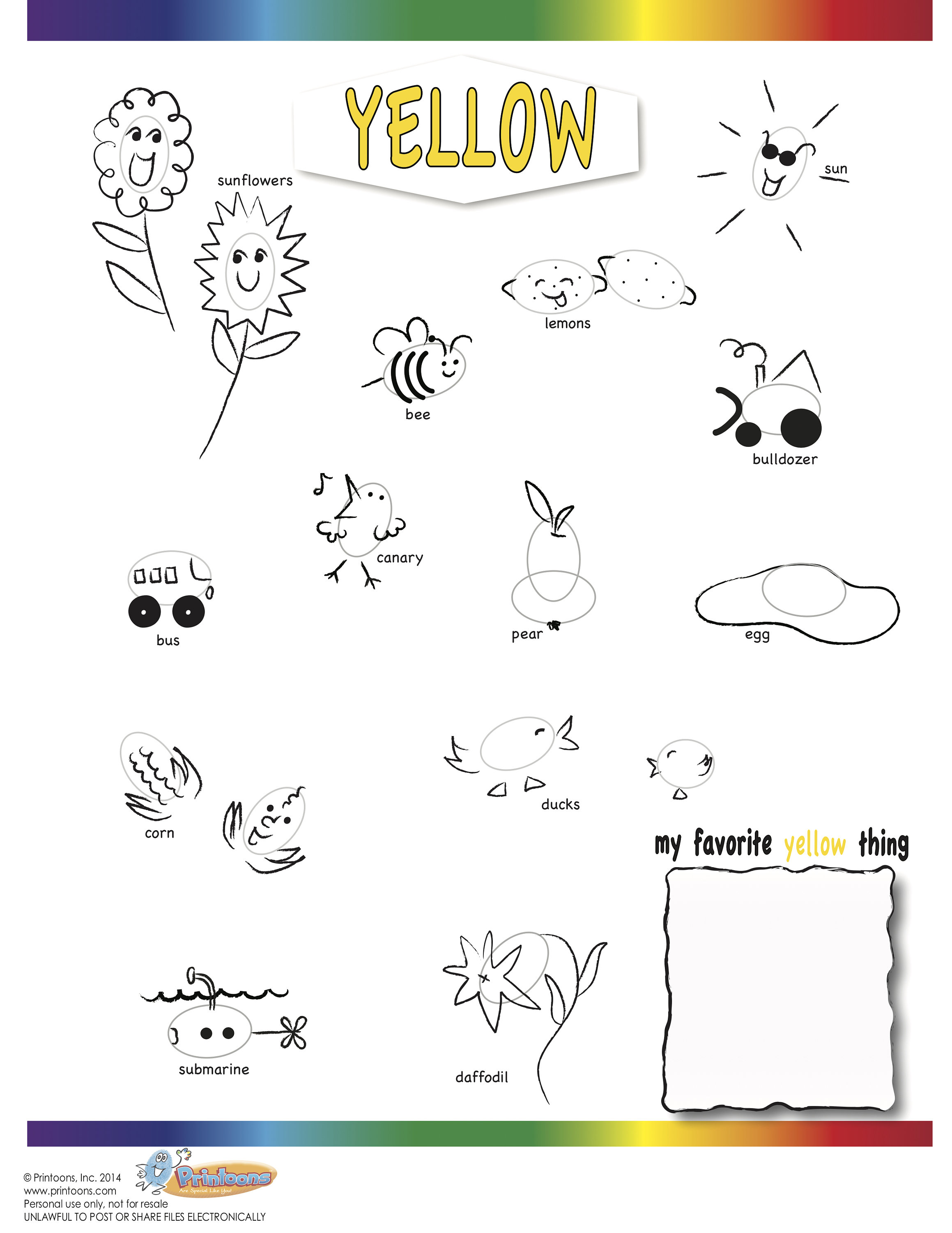 COLORS LEARNING THUMBPRINT Art Color Worksheets Homeschool - Etsy 日本