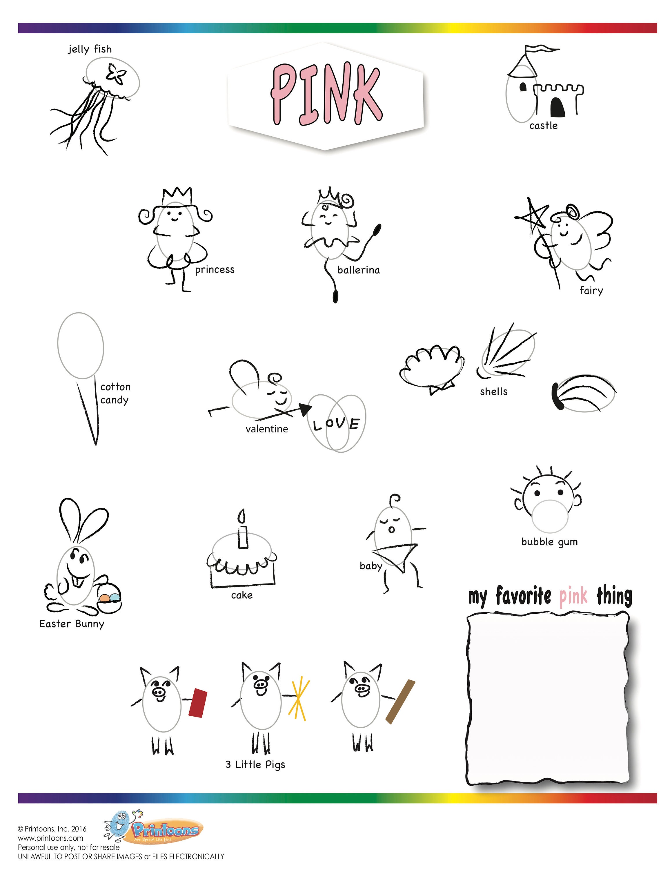 COLORS LEARNING THUMBPRINT Art, Color Worksheets, Homeschool Learning ...