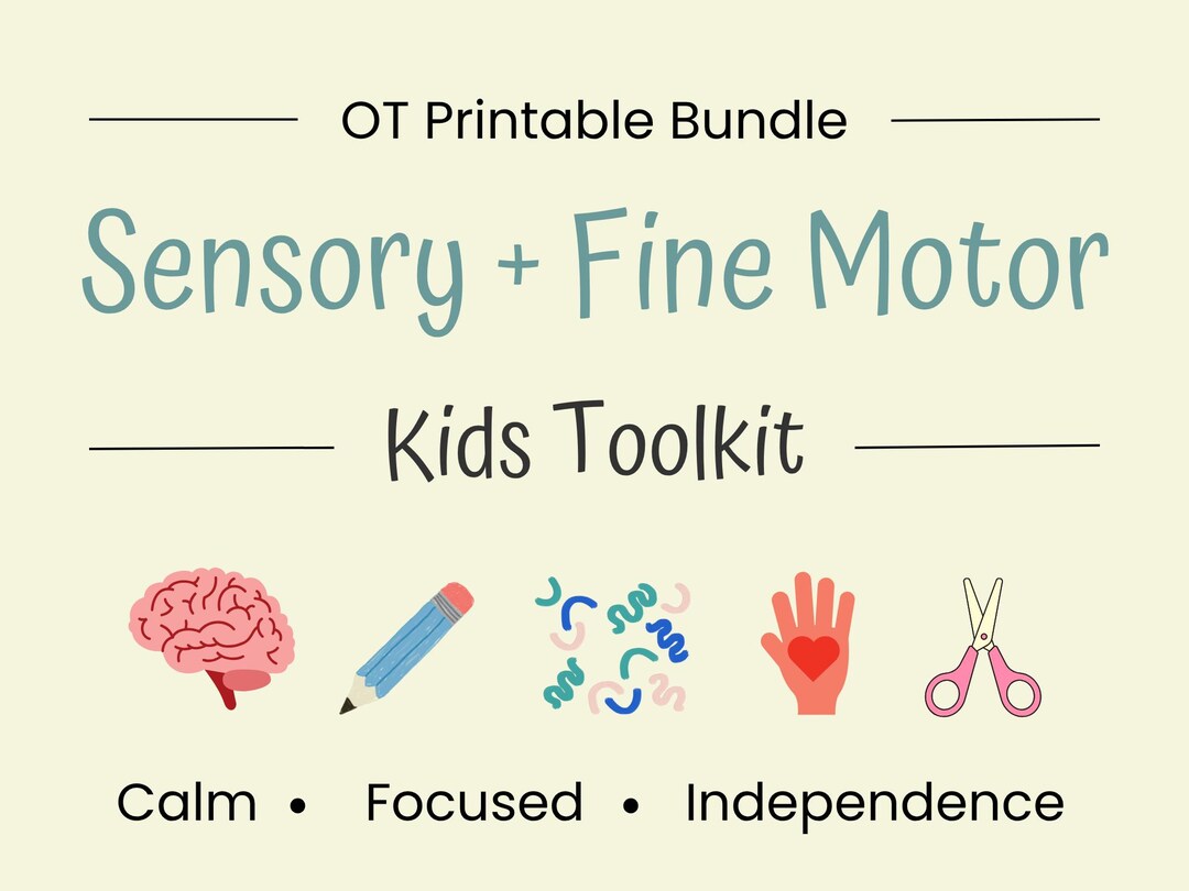 OT Printable Bundle for Kids | Sensory, Fine Motor, Emotional ...