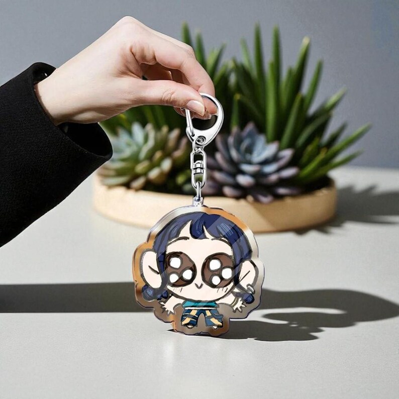 Kpop Demon Hunters Keychain – Cute Saja Boys Acrylic Charm – Chibi ...