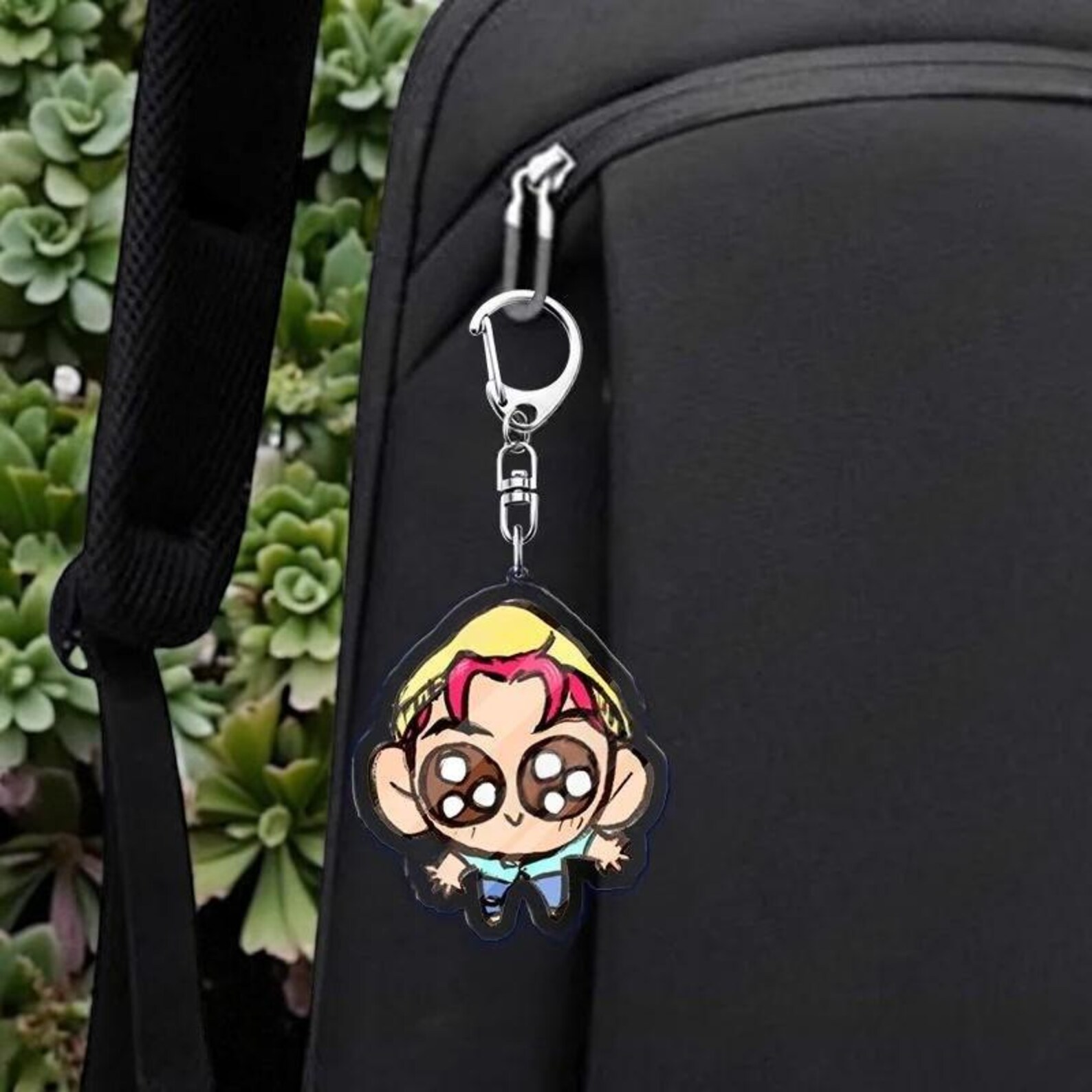 Kpop Demon Hunters Keychain – Cute Saja Boys Acrylic Charm – Chibi ...
