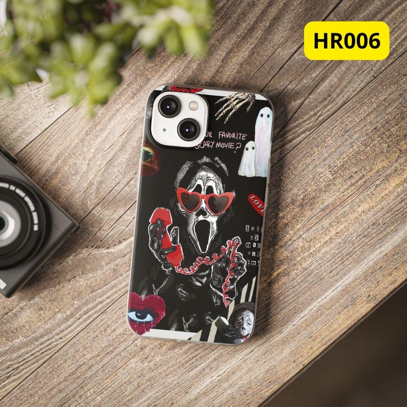 Scream Phone Case HR001 – Ghost Face Horror Collage Cover for iPhone ...