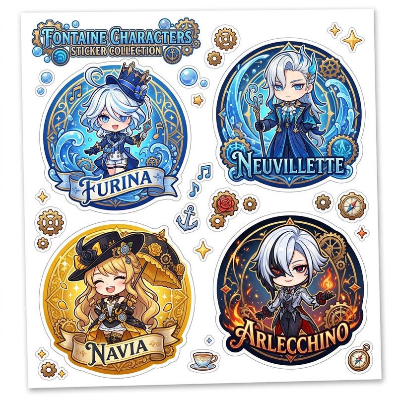 Cute Genshin Sticker - Etsy