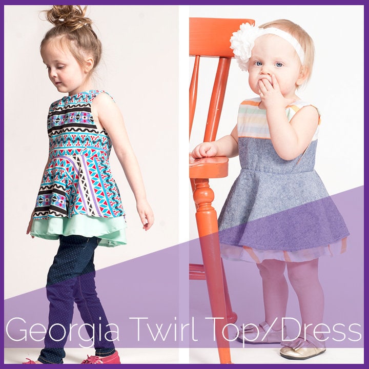 Georgia Twirl Dress and Tunic PDF Sewing Pattern - Etsy