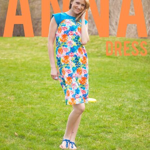 Anna Top and Dress PDF Sewing Pattern - Etsy