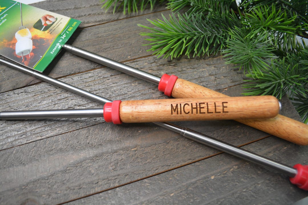 Camp Fork, Personalized Campfork, Telescoping Fork, Marshmallow Fork ...