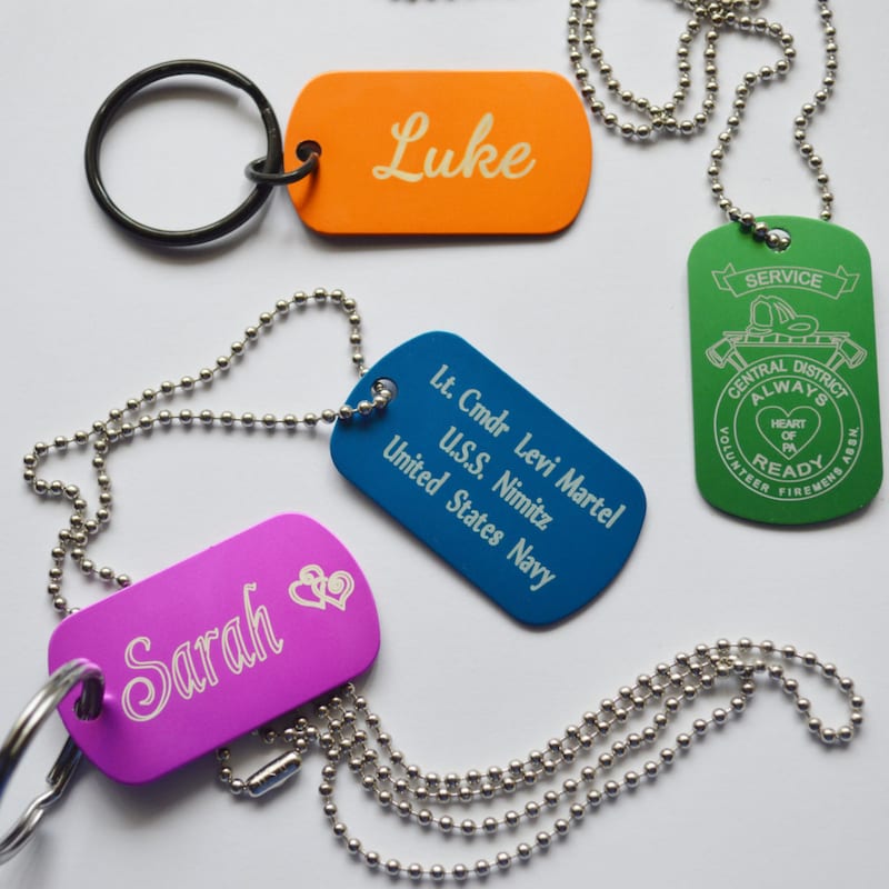 Personalized Dog Tag Men - Etsy