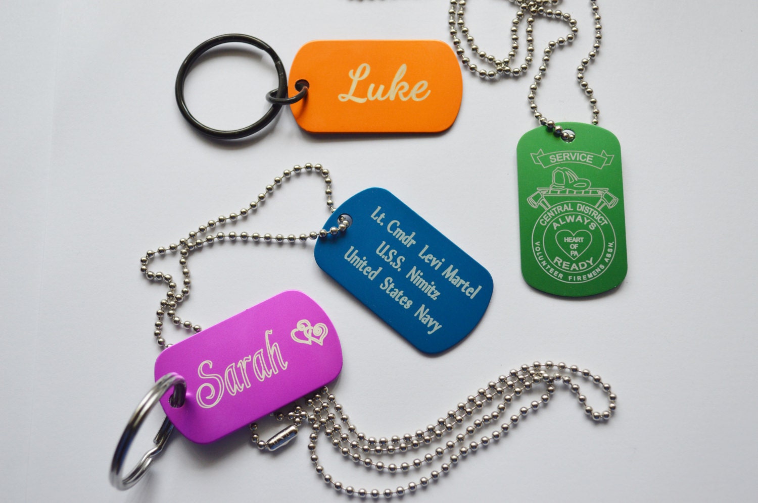Engraved Dog Tag, Personalized Dog Tag, Necklace, Dog Tags, Military ...