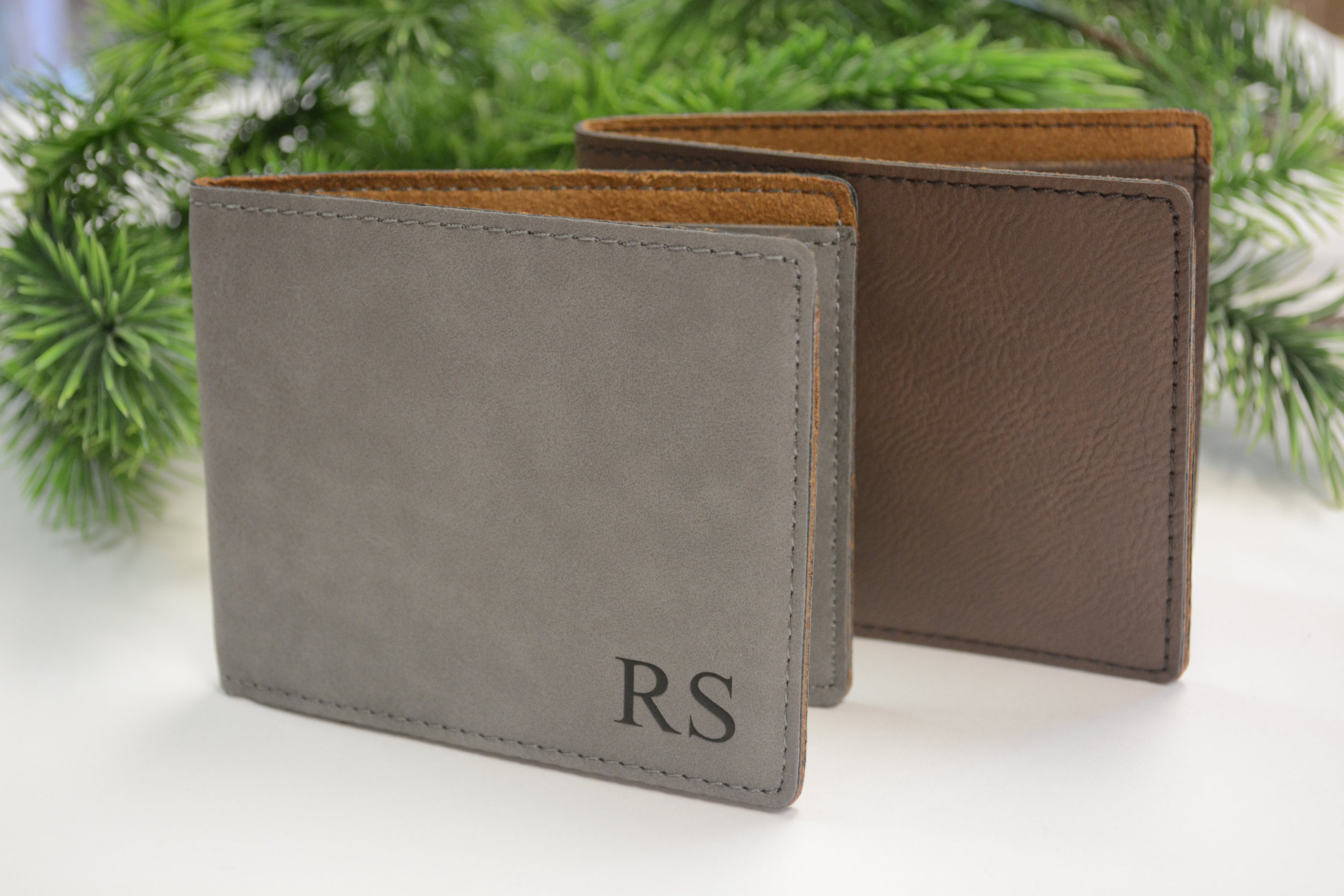Personalized Wallet Vegan Leather Gift for Him Wallet | Etsy