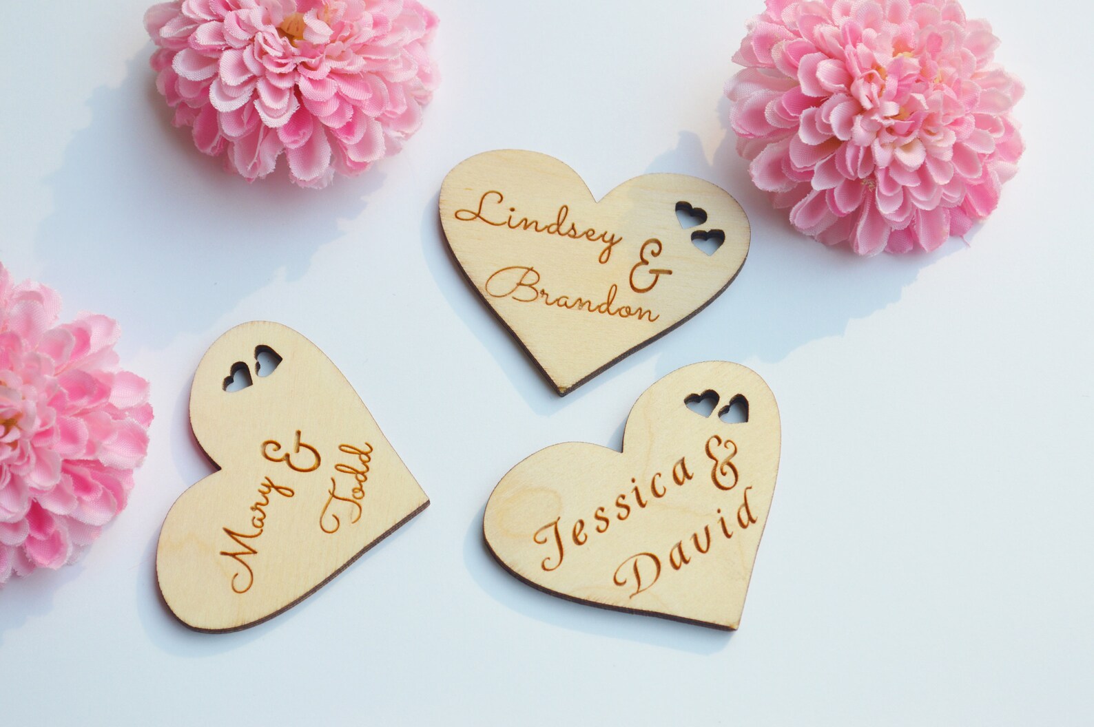 Personalized Hearts Heart Wedding Favors Wedding Favors - Etsy