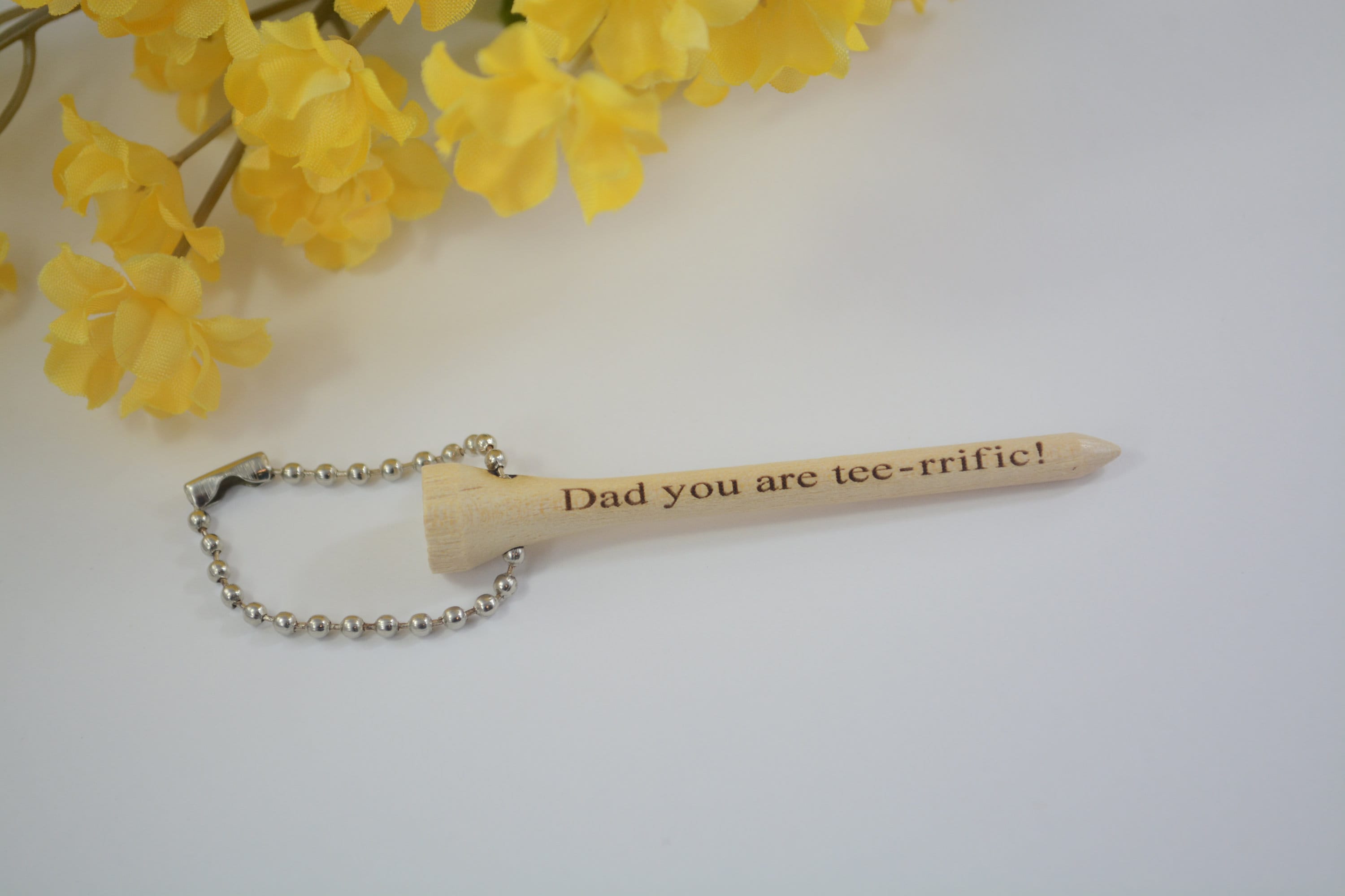 Golf Tee Key Ring Golf Key Chain Gift for Golfer Tee-rrific | Etsy