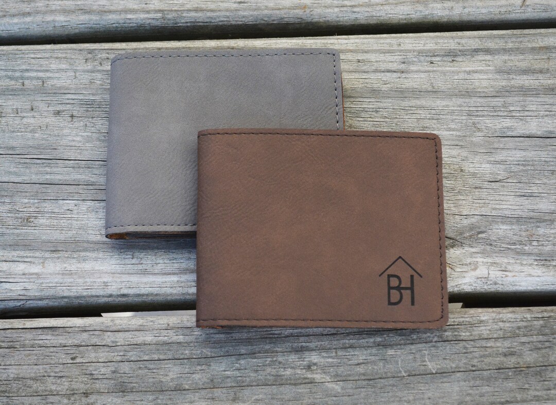 Personalized Bifold Wallet, Engraved Wallet, Branded Gifts for Men ...