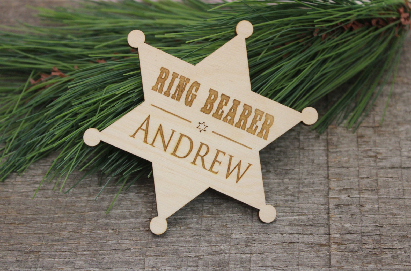 Ring Bearer Badge Ring Security Badge Personalized | Etsy