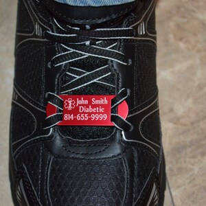 Medical Alert Shoe Slider, Medical Shoe Tag, Medical Alert, First ...