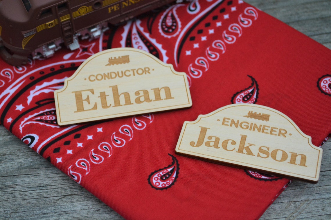 Train Badge, Engineer Badge, Conductor Badge, Child's Play Badge ...