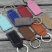 Personalized Vegan Leather Keychain Vegan Key Chain Key Fob - Etsy