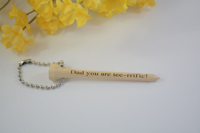 Golf Tee Key Ring Golf Key Chain Gift for Golfer Tee-rrific - Etsy