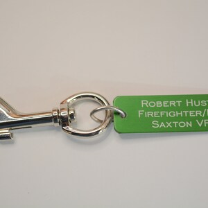 Engraved Accountability Tag, First Responder Keychain, Personalized ...