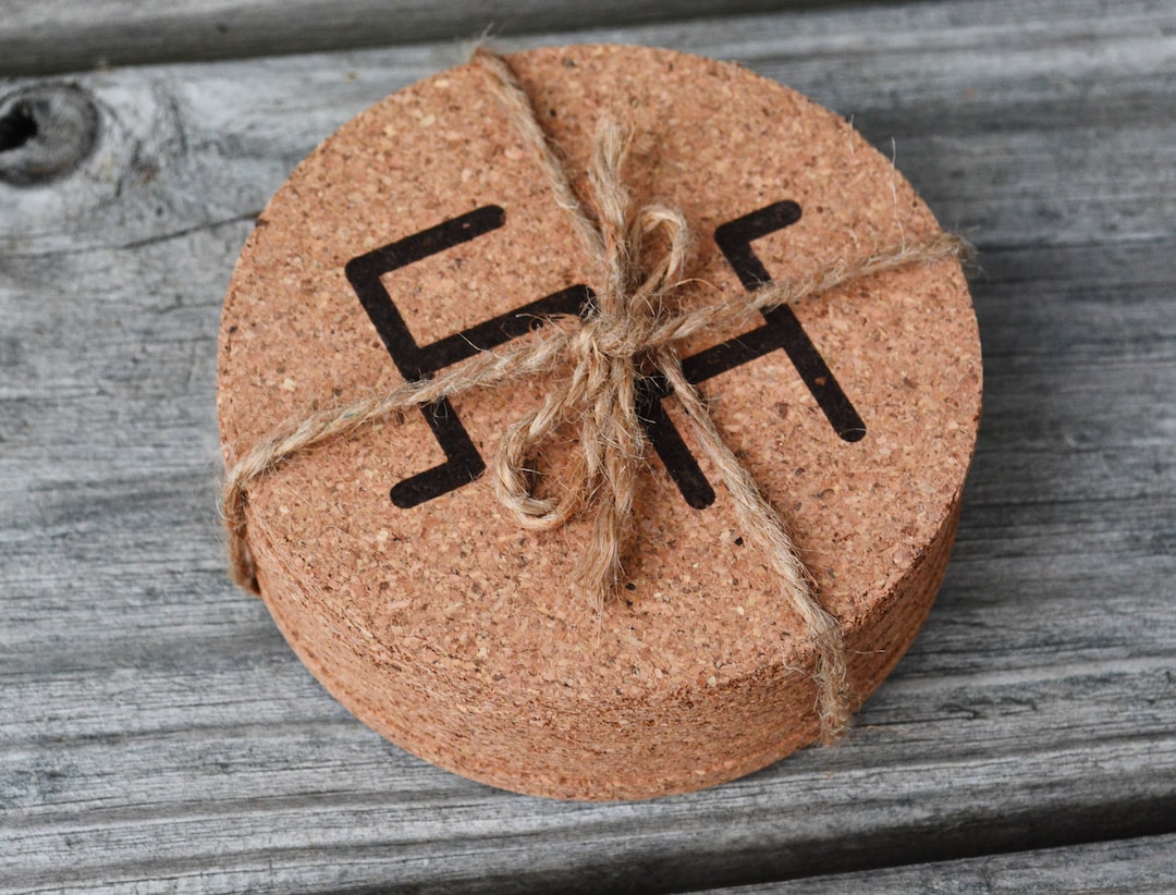 Coaster Gift Set, Cattle Brand Coasters, Personalized Coaster Set ...