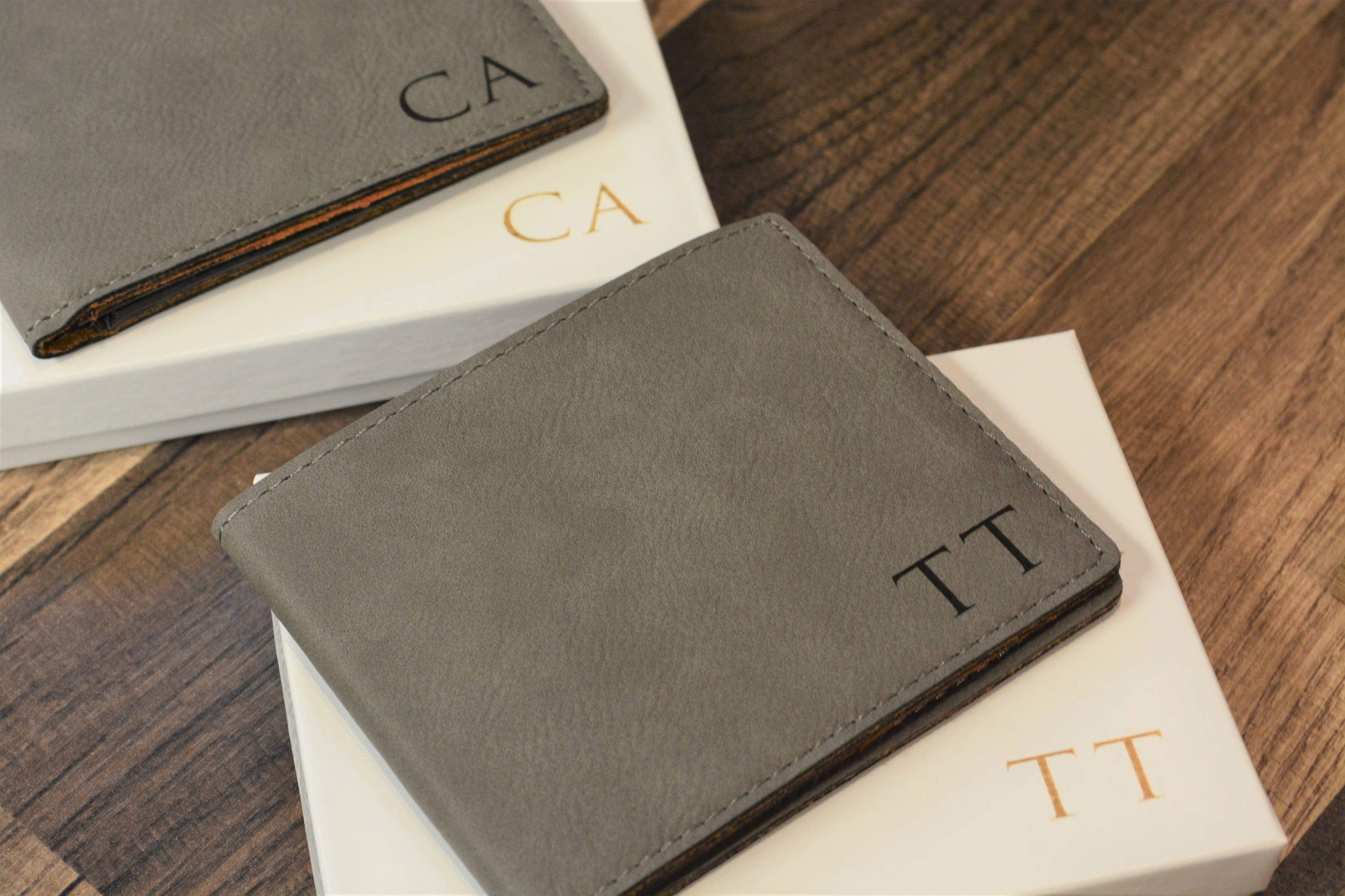 Personalized Wallet Vegan Leather Gift for Him Wallet | Etsy