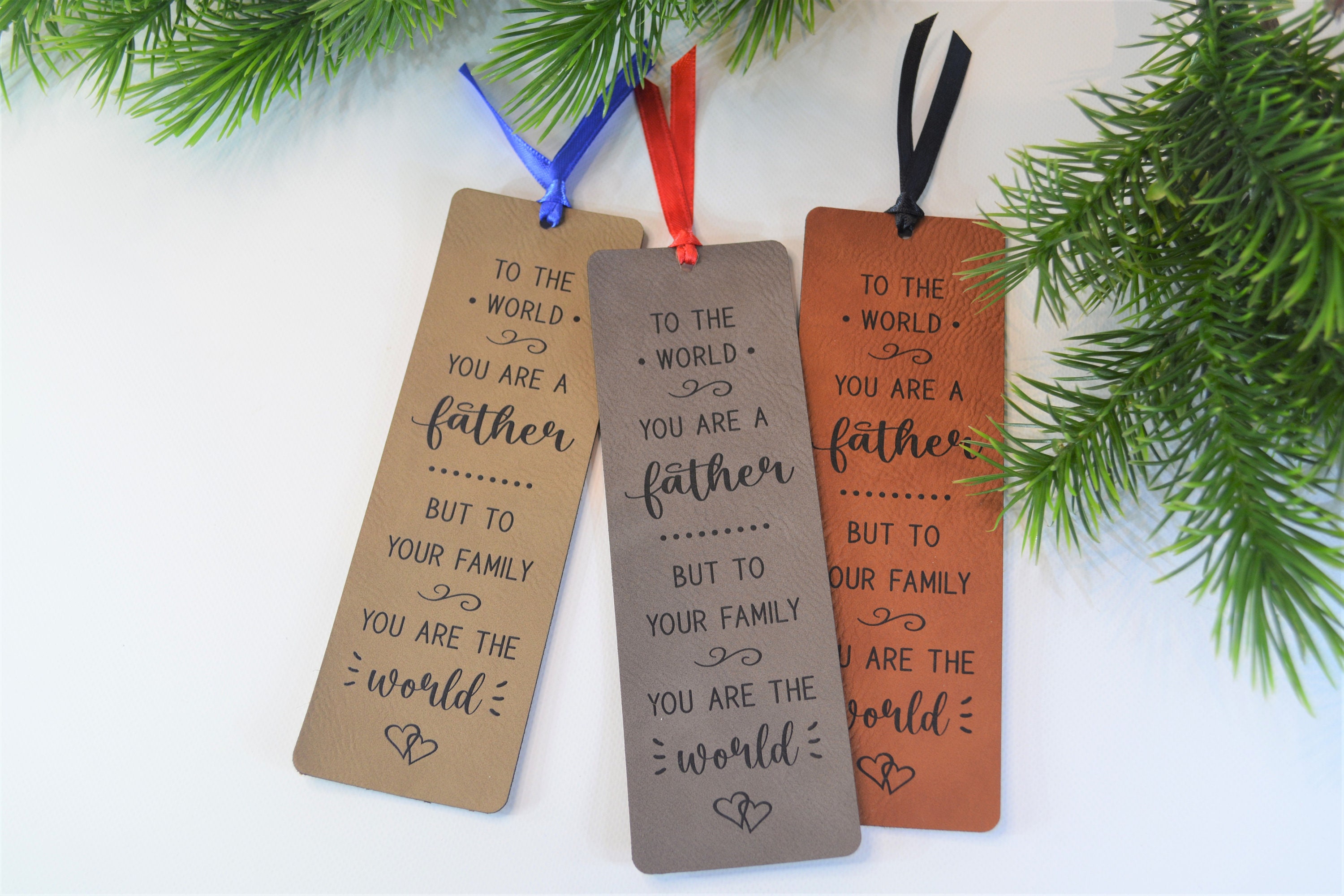 Bookmark for Dad, Fathers Day Gift, Leatherette Bookmark, Bookmark for ...