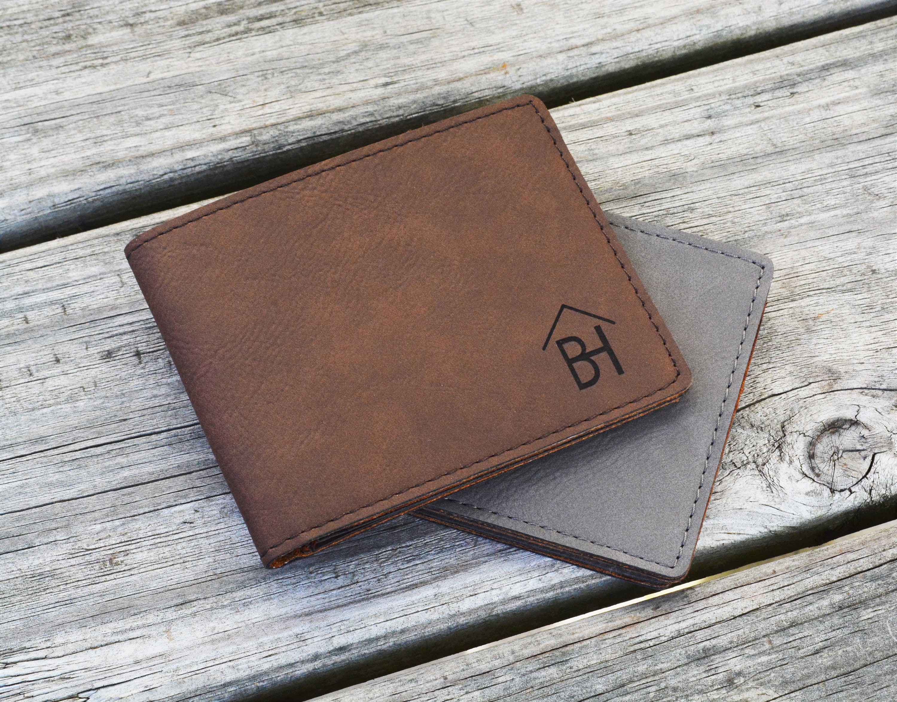 Personalized Bifold Wallet Engraved Wallet Branded Gifts for | Etsy