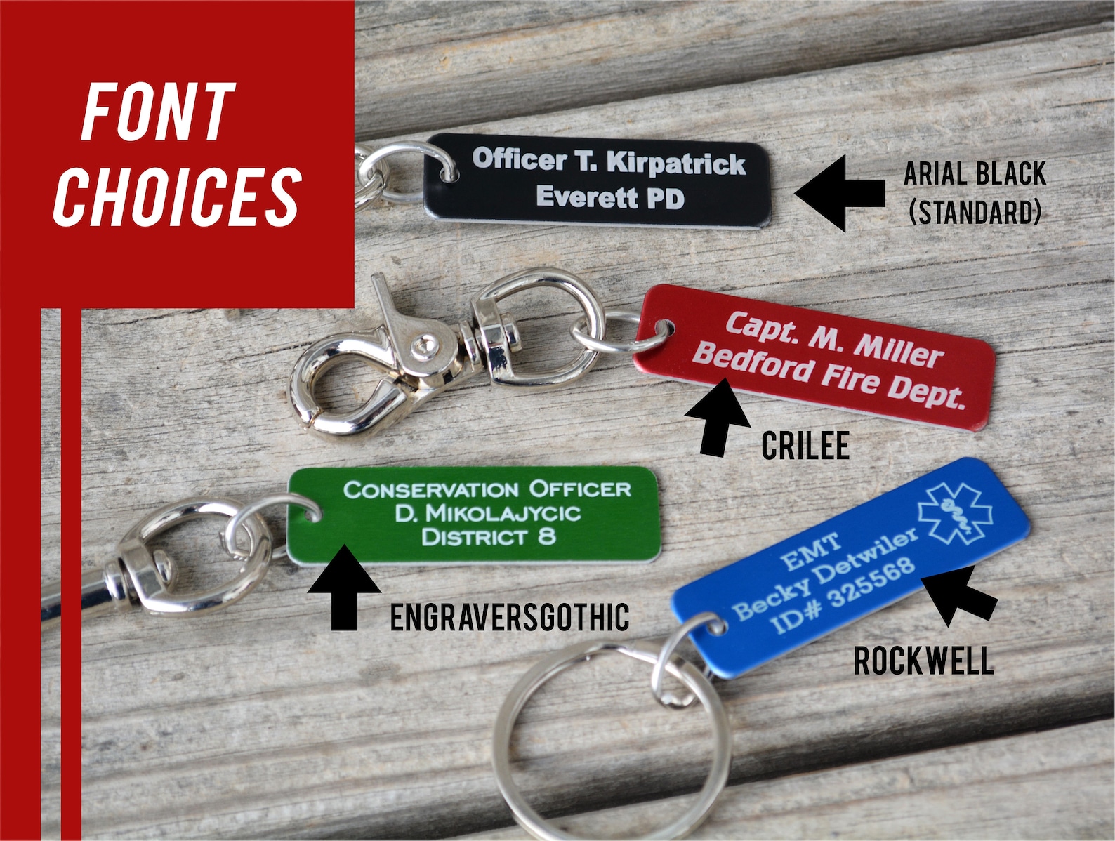 Accountability Tag, Engraved Accountability Tag, First Responder ...