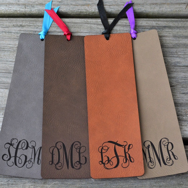 Monogrammed Bookmark - Etsy