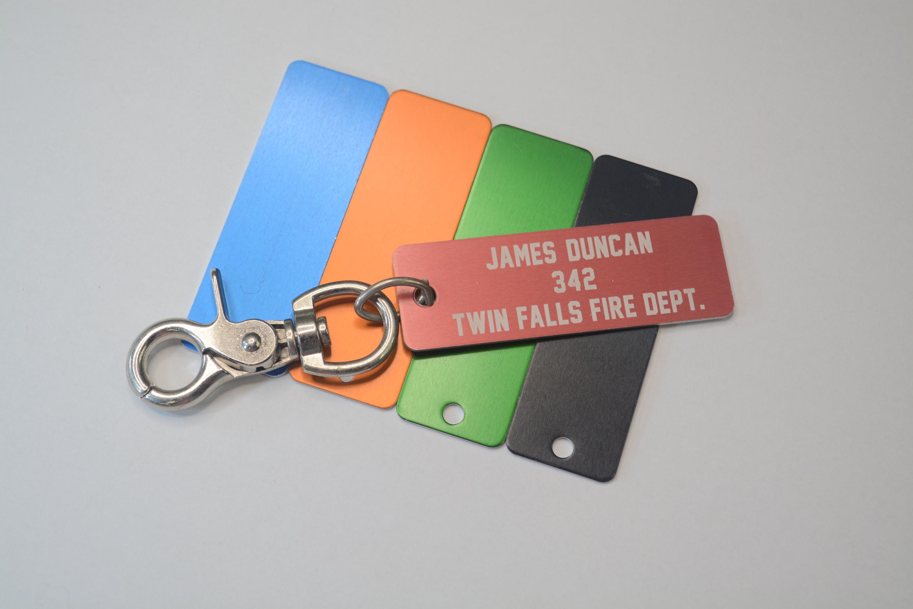 Engraved Accountability Tag, First Responder Keychain, Personalized ...