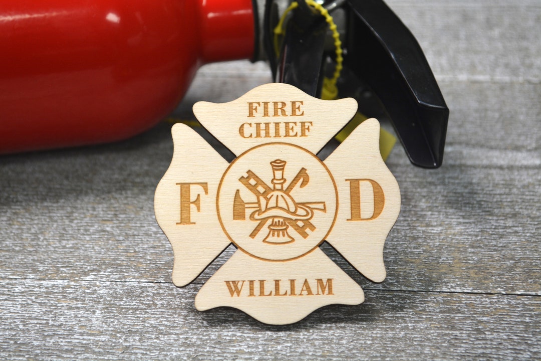 Badge, Name Tag, Maltese Cross, Costume, Dress Up, Fire Chief ...