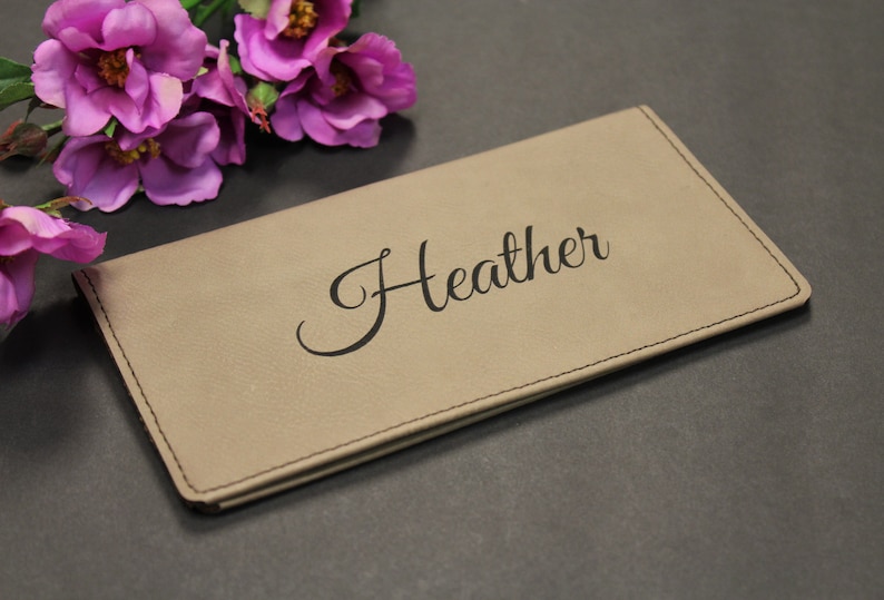 CHOOSE YOUR DESIGN! Monogrammed Checkbook Cover, Checkbook Wallet ...