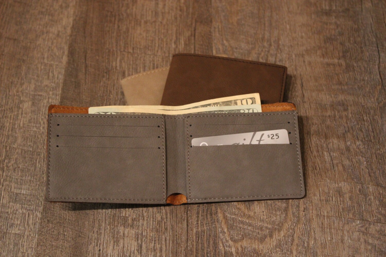 Personalized Wallet Vegan Leather Gift for Him Wallet | Etsy