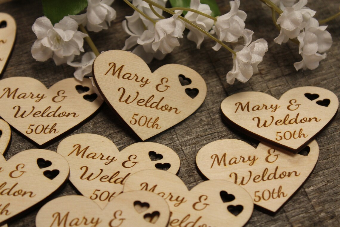 Personalized Hearts Heart Wedding Favors Wedding Favors - Etsy