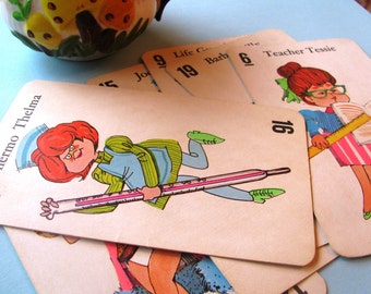 60s or 70s Jumbo Old Maid Playing Cards Set Kids RARE Game Paper ...